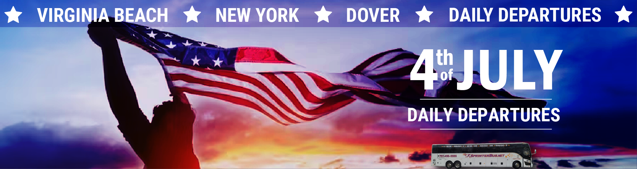 New York | VA Beach | Dover Downs - Free WiFi! SprinterBus